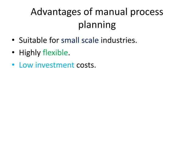 PROCESS PLANNING AND COST ESTIMATION | PPTX