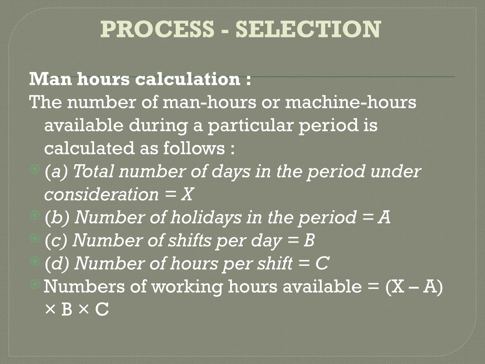 Process planning and cost estimation- Layout | PPTX