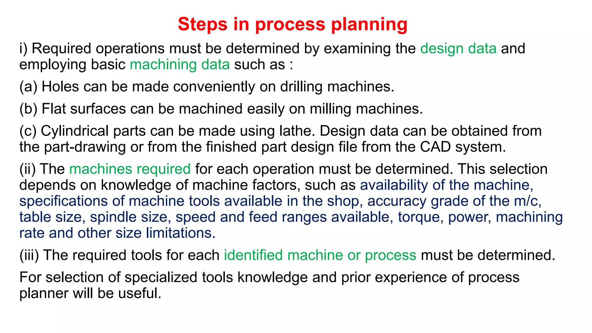 PPCE unit 2 (ME8793 – PROCESS PLANNING AND COST ESTIMATION ) | PPTX