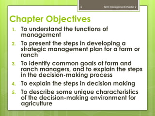 AGRI 4411 Farm Management Chapter 2 | PPT