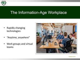 COMM 100 Chpt 1 Communicating in the Digital Age Workplace | PPTX