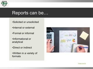 COMM 100 Chpt 8 Business Reports | PPTX | Business | Business and Finance