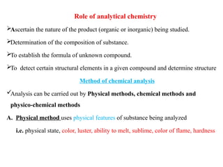 analytical chemistry (ChEd 2342) power point presentation | PPT | Free ...