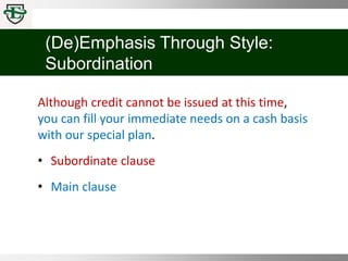 COMM 100 Chpt 3 Emphasis, Voice, and Style | PPTX