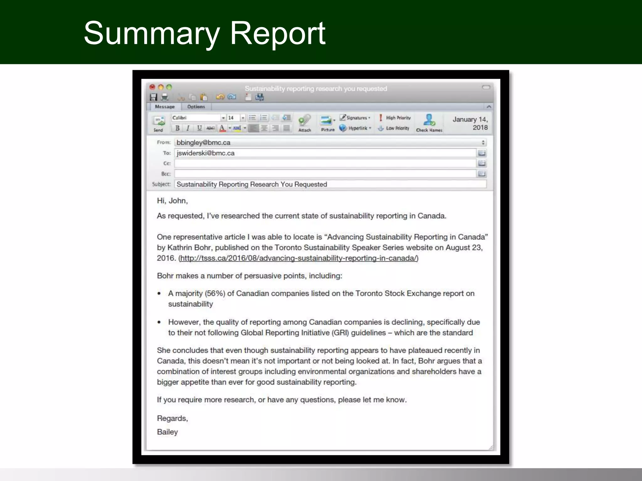 COMM 100 Chpt 8 Types of Informal Reports | PPTX | Technology & Computing