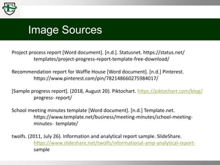 COMM 100 Chpt 8 Types of Informal Reports | PPTX