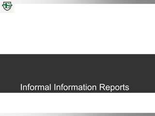COMM 100 Chpt 8 Types of Informal Reports | PPTX | Technology & Computing
