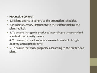 introduction TO PRODUCTION PLANNING AND CONTROL | PPTX