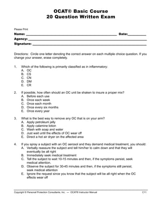 Ppci updates ocat_instructors_manual_course_pages[1] | PDF