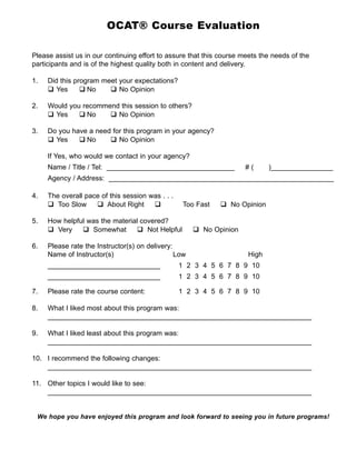 Ppci updates ocat_instructors_manual_course_pages[1] | PDF