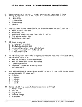 Ppci updates ocat_instructors_manual_course_pages[1] | PDF