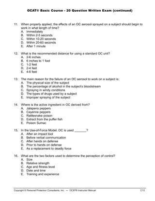 Ppci updates ocat_instructors_manual_course_pages[1] | PDF