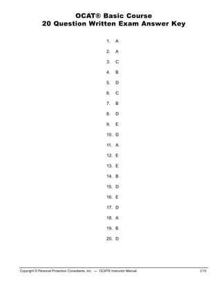 Ppci updates ocat_instructors_manual_course_pages[1] | PDF