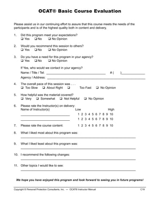 Ppci updates ocat_instructors_manual_course_pages[1] | PDF