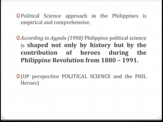 Political Science in the Philippines | PPTX