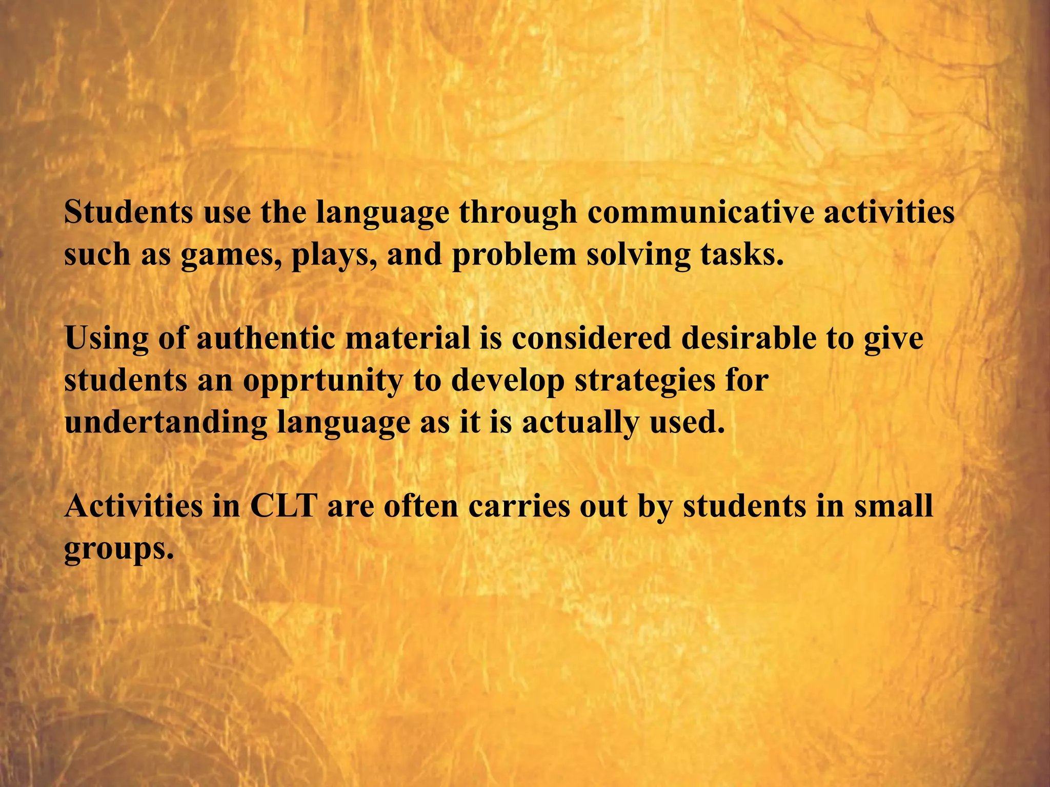 CLT method by Imaneh amini | PPTX | Education