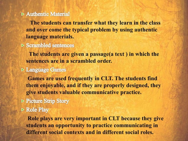 CLT method by Imaneh amini | PPTX | Education