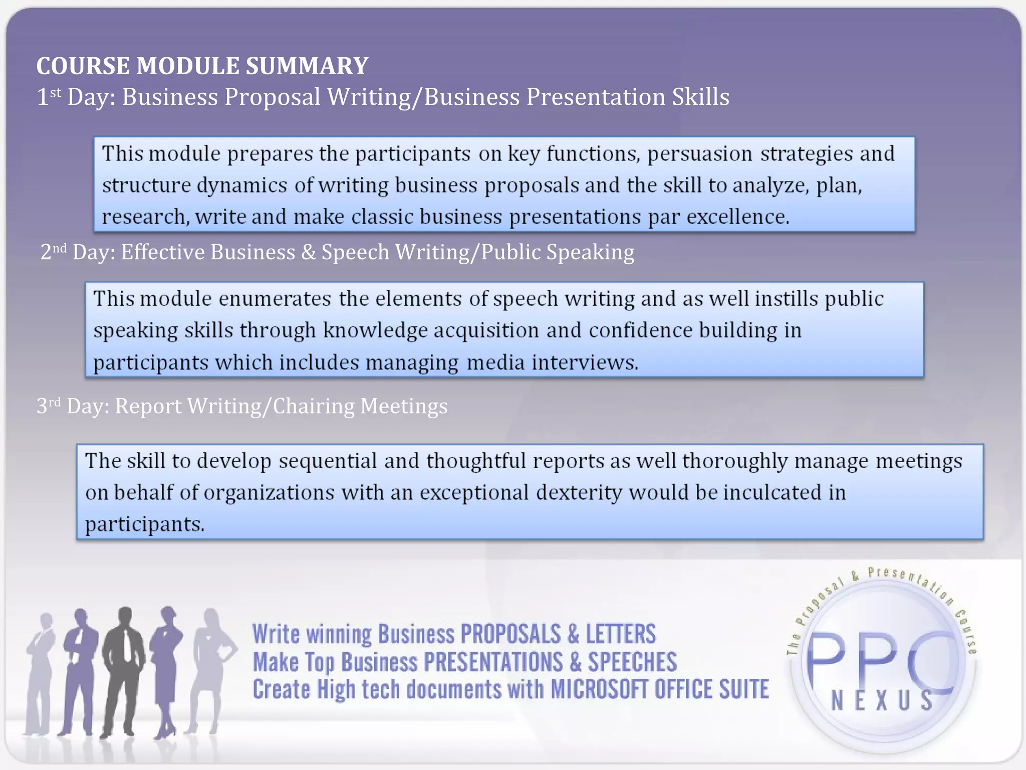 A Training Proposal | PPT