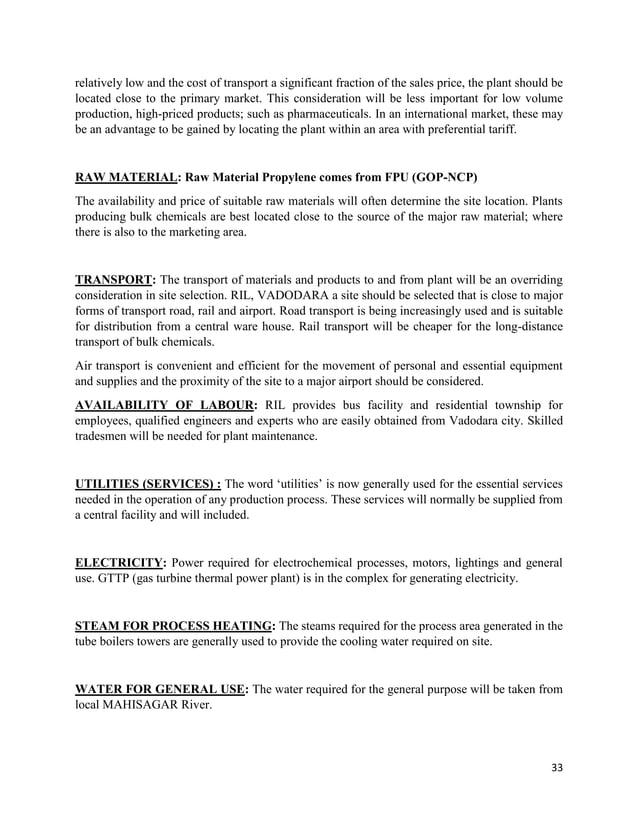 Polypropylene Co-polymer Manufacturing | PDF