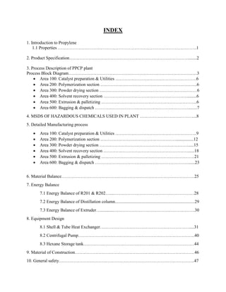 Polypropylene Co-polymer Manufacturing | PDF
