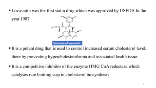 Industrial production of statins | PPTX