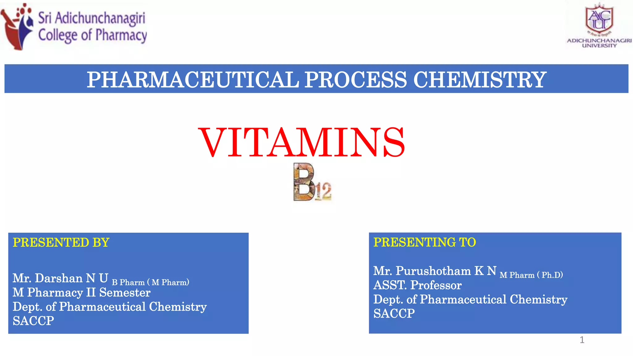 industrial production of vitamins | PPTX
