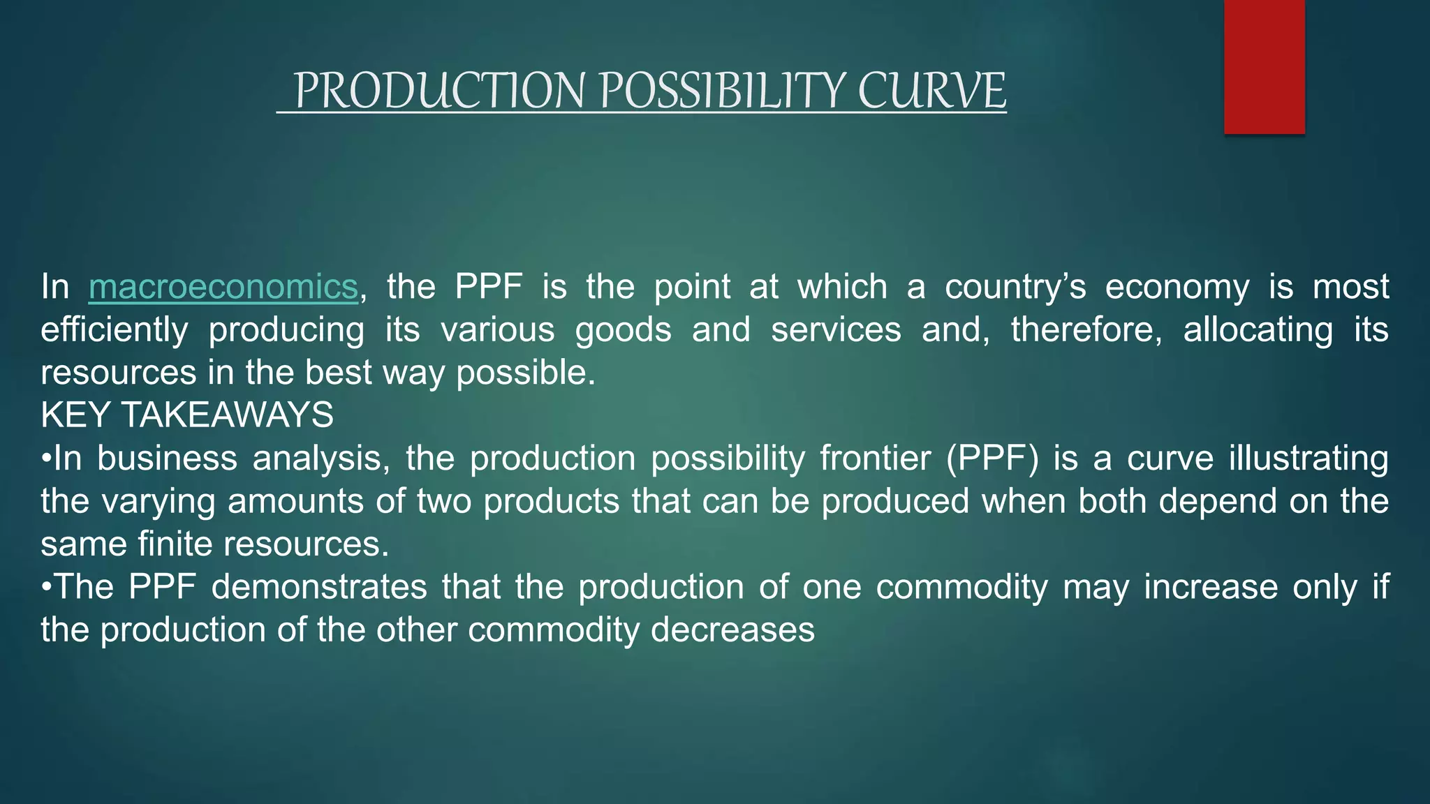 PP curve/ PP frontier | PPT