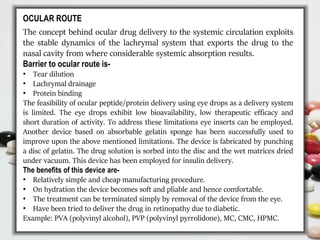 Protein And Peptide Drug Delivery System | PPTX