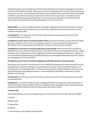 Assignment Brief: Stage 2 Reflective Report | PDF