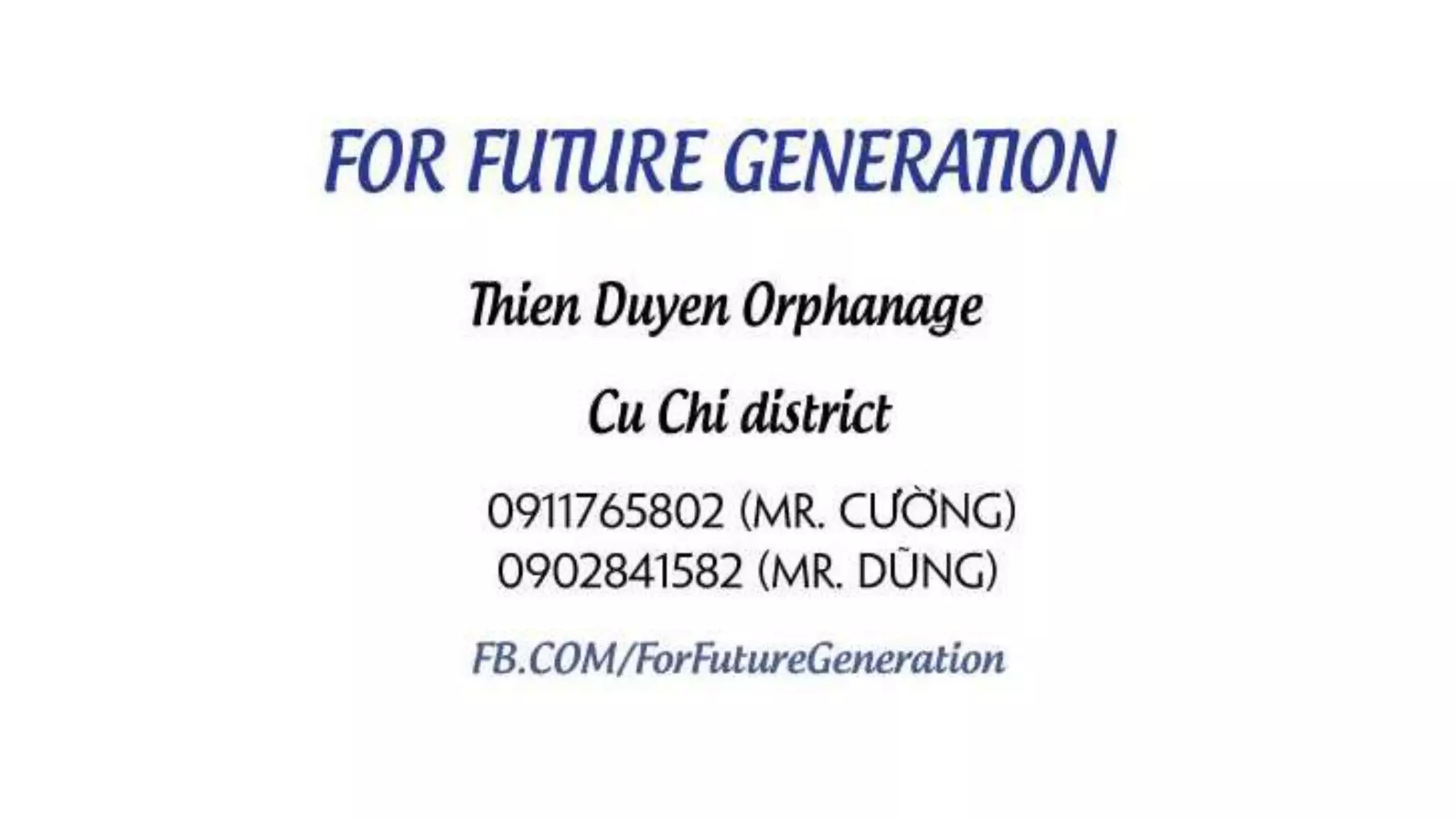 Mái Ấm Thiện Duyên - For Future Generation - 15ED | PPT