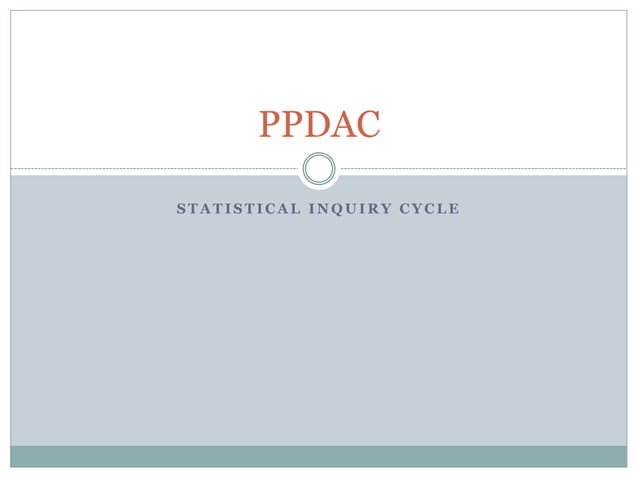Introduction to PPDAC cycle | PPTX