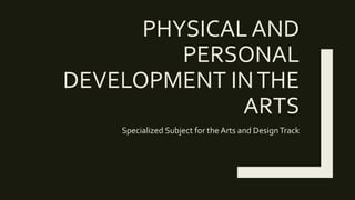 Ppda lecture 1 introduction to art and the human body | PPTX