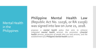 Ppda lecture 5 understanding mental health slideshare version | PPTX