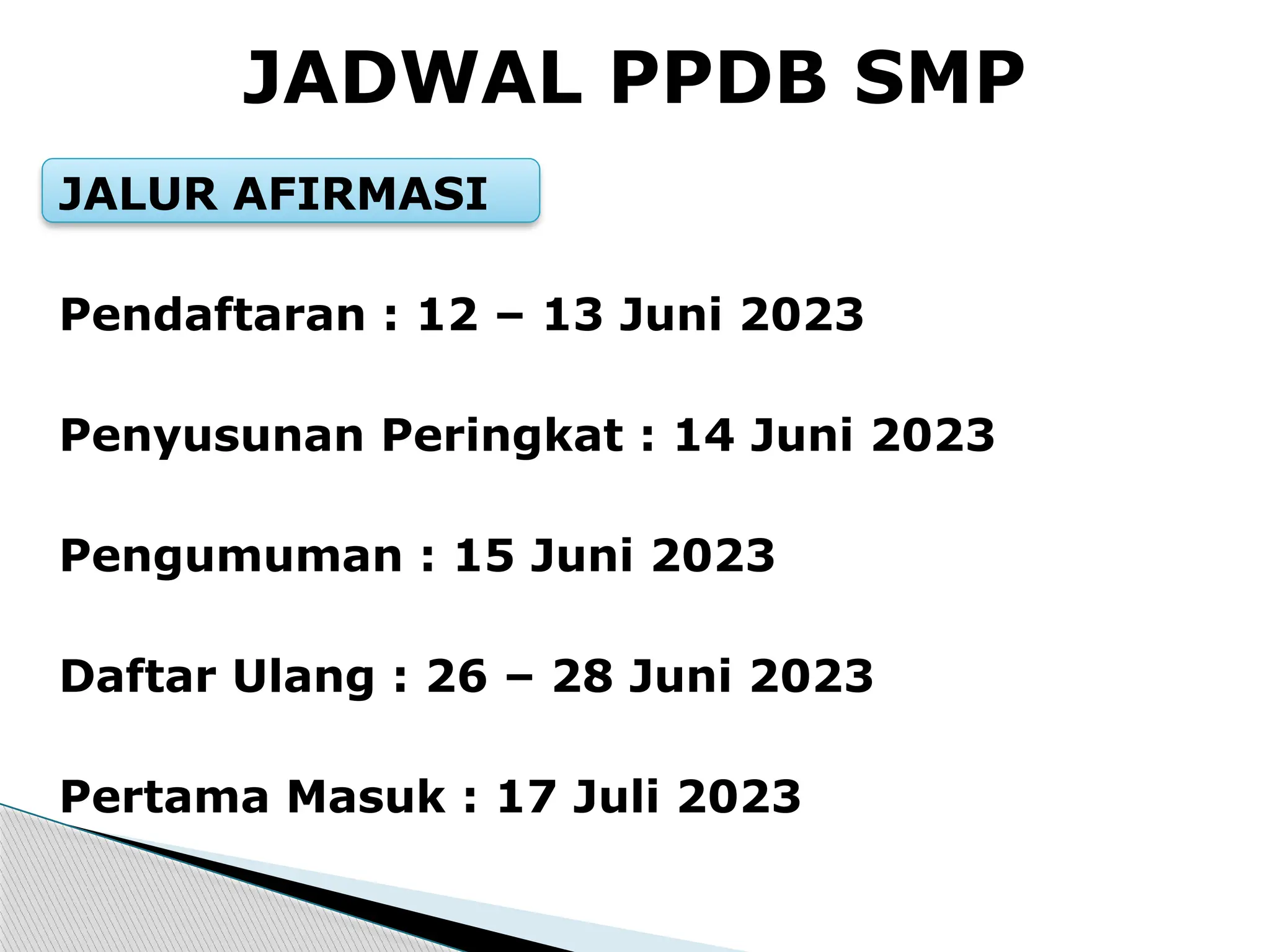 PPDB 2023.pptx penerimaan siswa baru smp | PPT