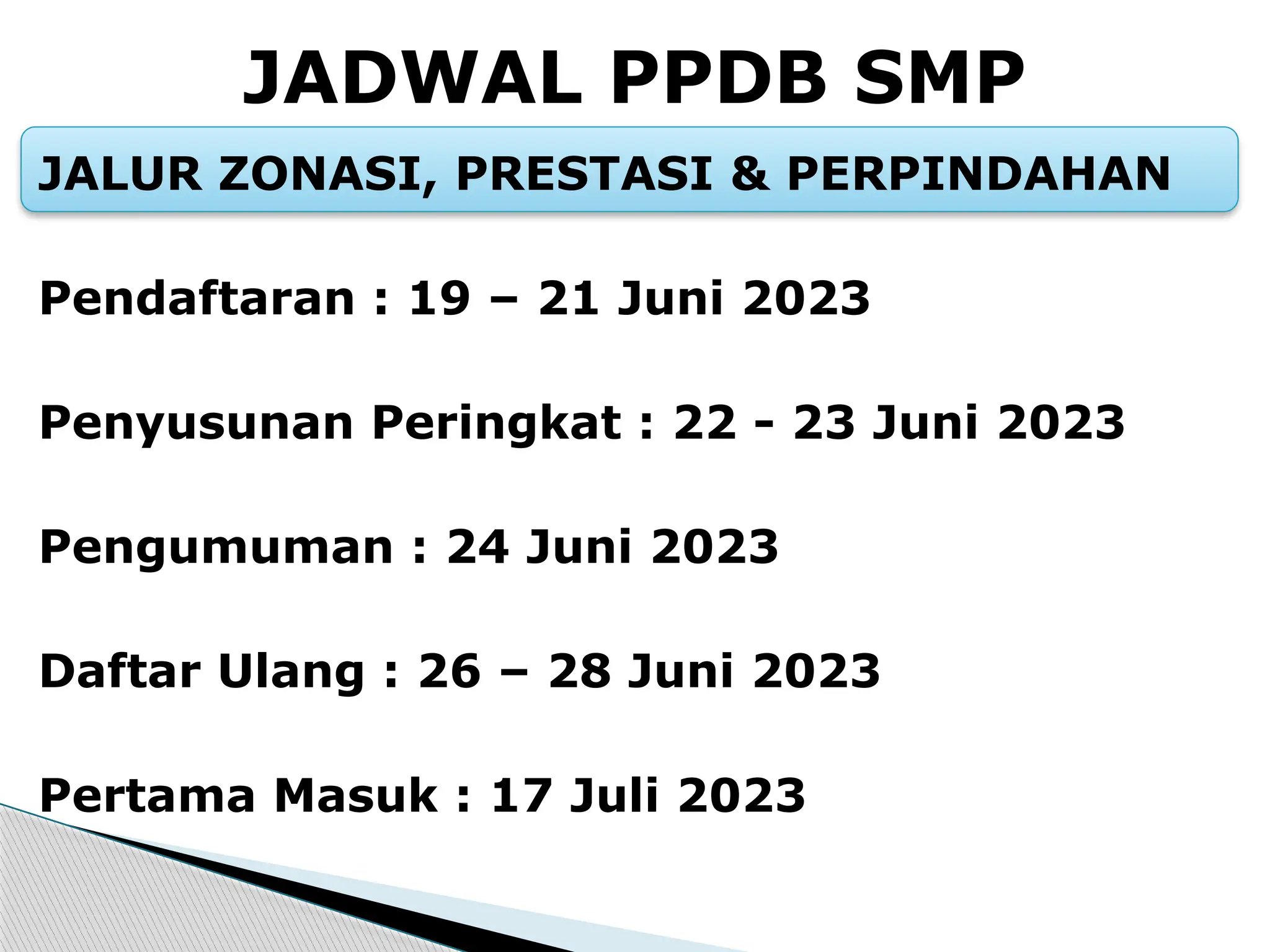 PPDB 2023.pptx penerimaan siswa baru smp | PPT