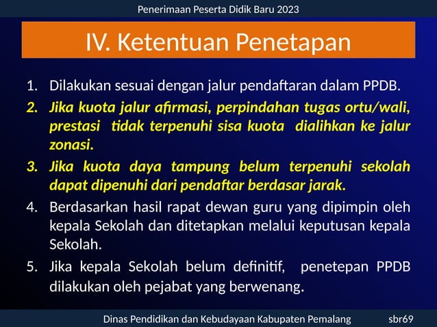 PPDB 2023 REVISI.pptx 2023-2024 smp sd sma pemalang | PPT