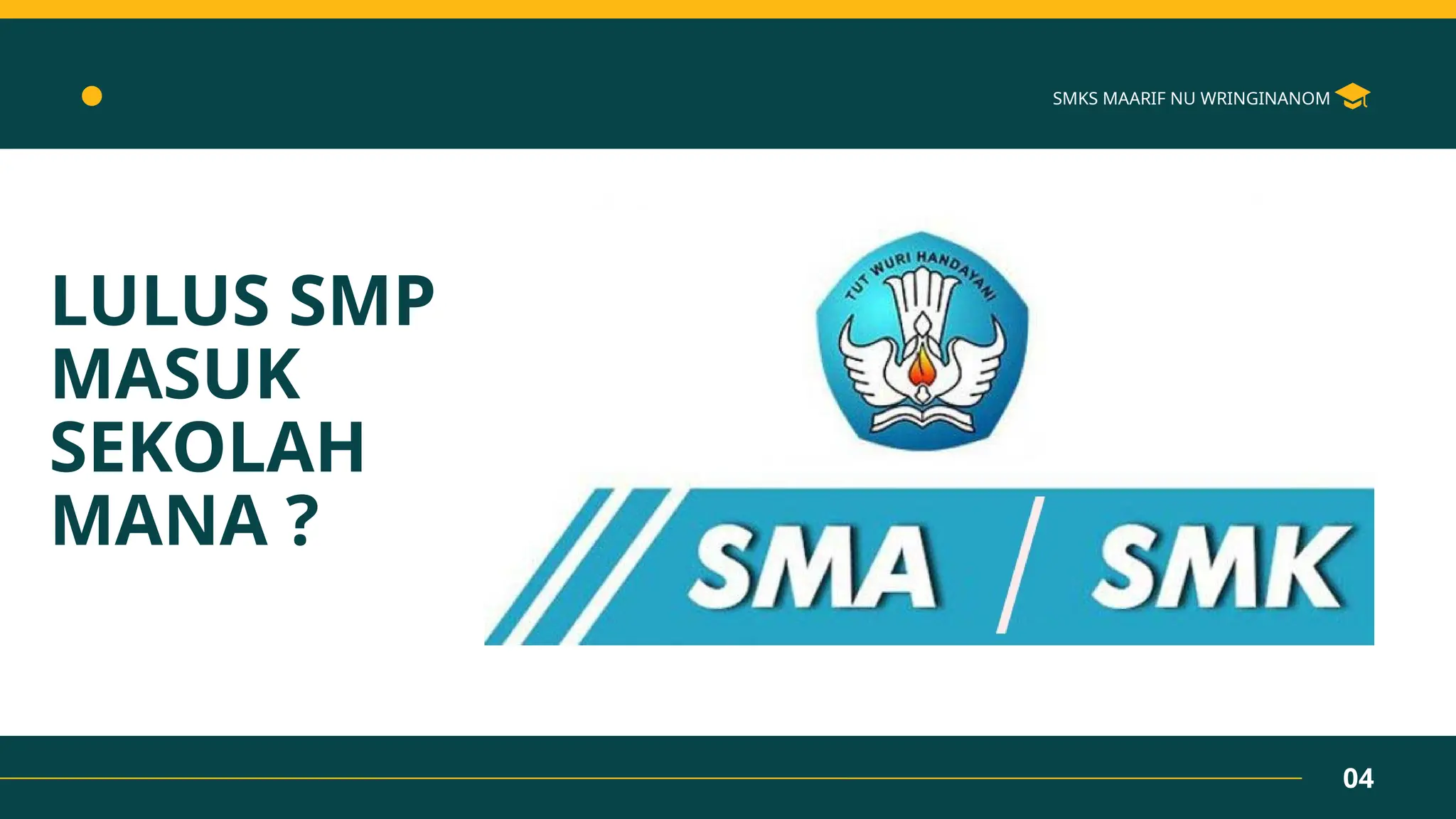 presentasi sekolah SMK tahun pelajaran 2025-2026 | PPTX