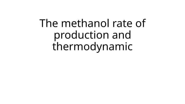 methanol process design and control design.pptx