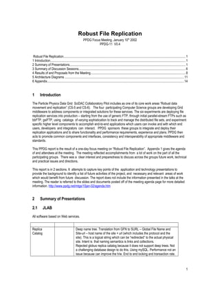 Ppdg Robust File Replication | DOC