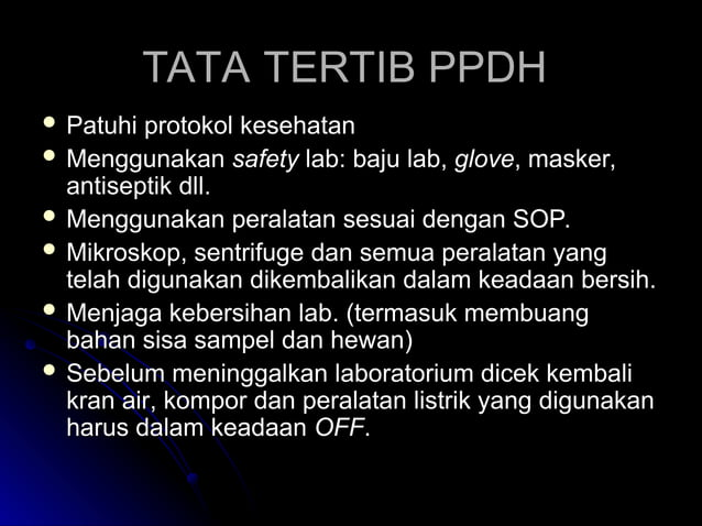 PPDH Pengarahan PJMK Divisi Parasitologi-1.ppt