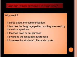 LEXICAL APPROACH | PPT