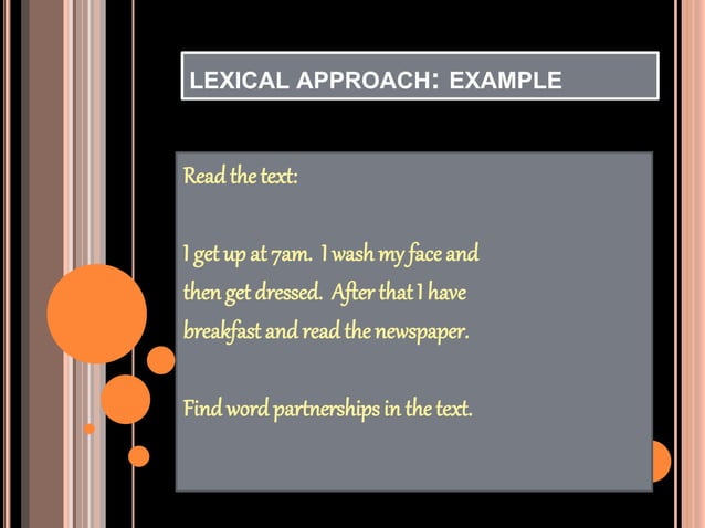 LEXICAL APPROACH | PPT
