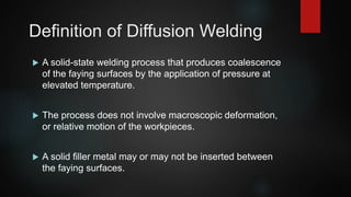 Diffusion welding by Limon Saha | PPTX