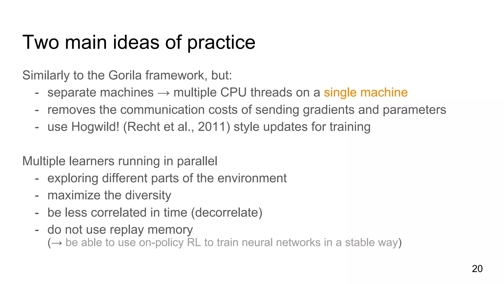 Asynchronous Methods for Deep Reinforcement Learning | PPT