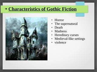 Gothic elements in E.A Poe's short stories | ODP
