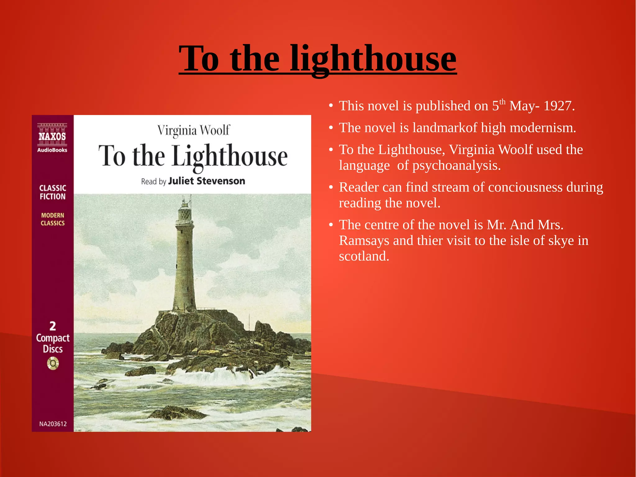 Symbolism in "To the lighthouse" | ODP