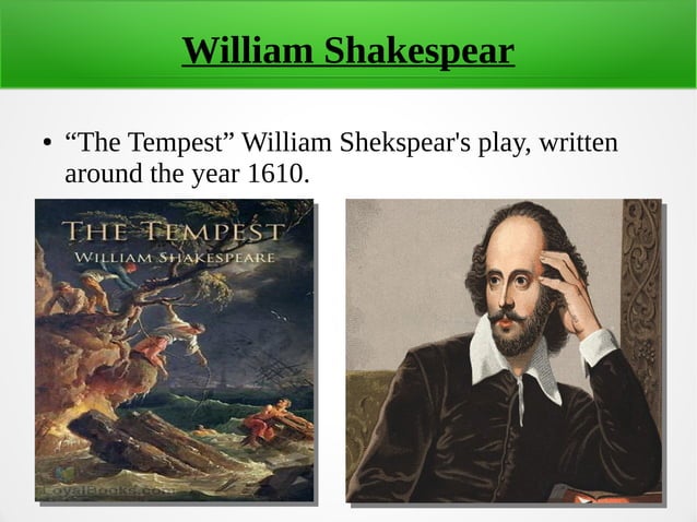 Comparision between 'A Tempest' and 'The Tempest' | ODP