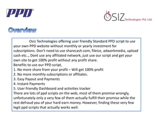 PPD script - Osiz Technologies | PPTX