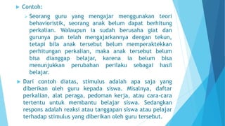 Teori Behaioristik | PPTX