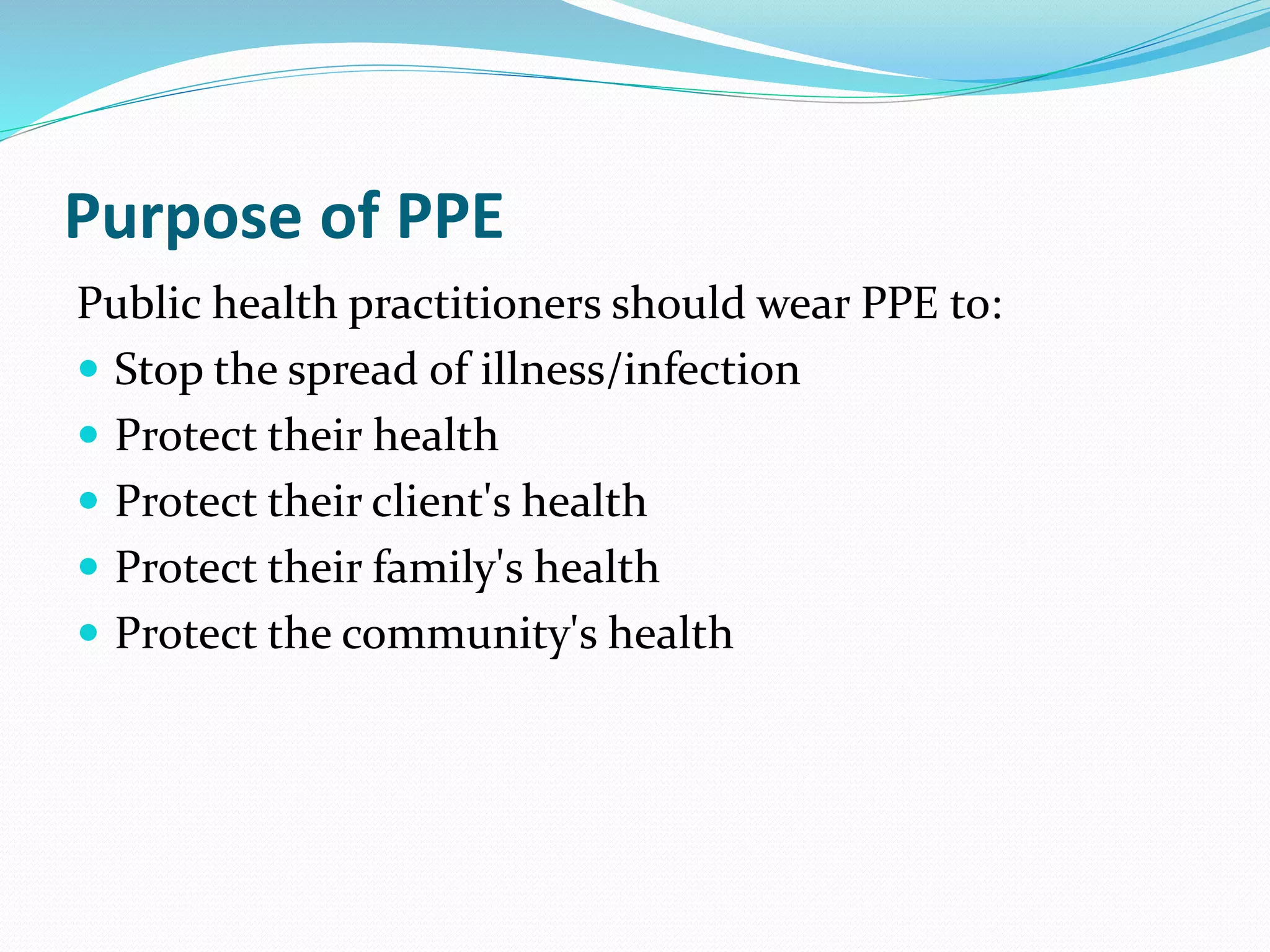 Personal Protective Equipment (PPE) | PPTX